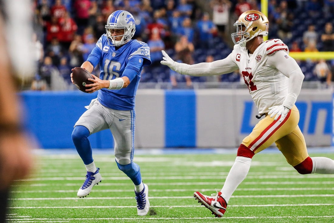 San Francisco 49ers vs. Detroit Lions Pick & Prediction JANUARY 28th 2024 - ScoresAndStats.com